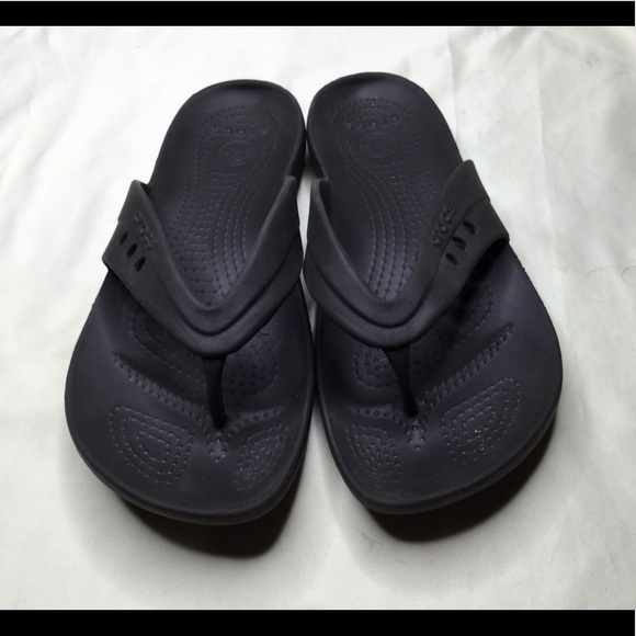 CROCS | Shoes | Crocs Brown Flip Flop Sandals | Poshmark